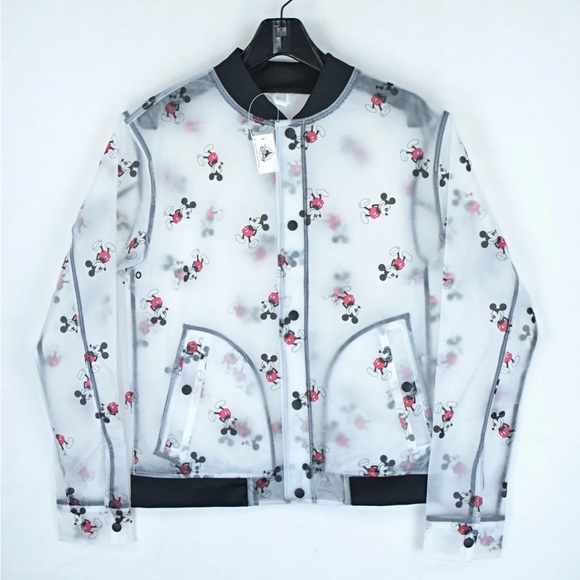 Disney | Jackets & Coats | Nwt Disney Parks Mickey Transparent Rain ...